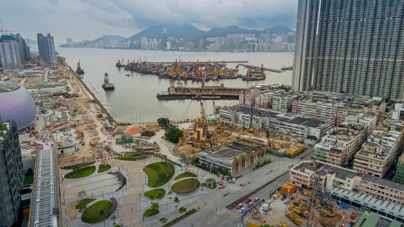 14 April 2024 Stadium Under Construction, Kai Tak Sports Park Editorial ...