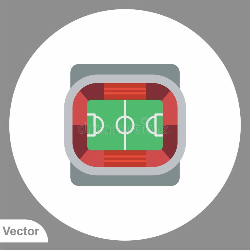 Stadium Vector Icon Sign Symbol Stock Vector - Illustration of ...
