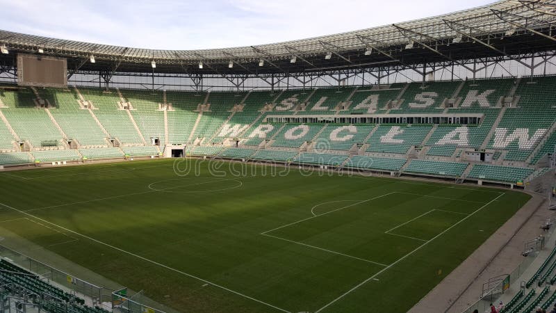 Stadium in Wroclaw Poland editorial stock image. Image of stadium ...