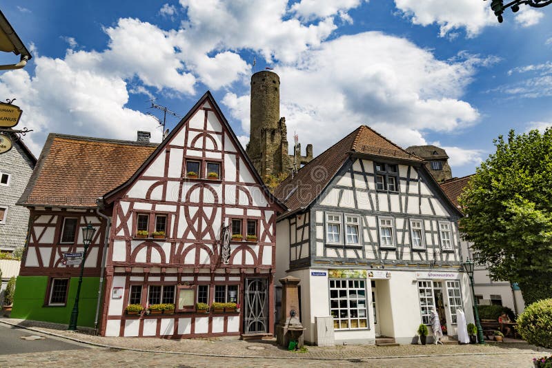 Stadt Eppstein Alte Stadt Deutschland Redaktionelles Bild - Bild von ...