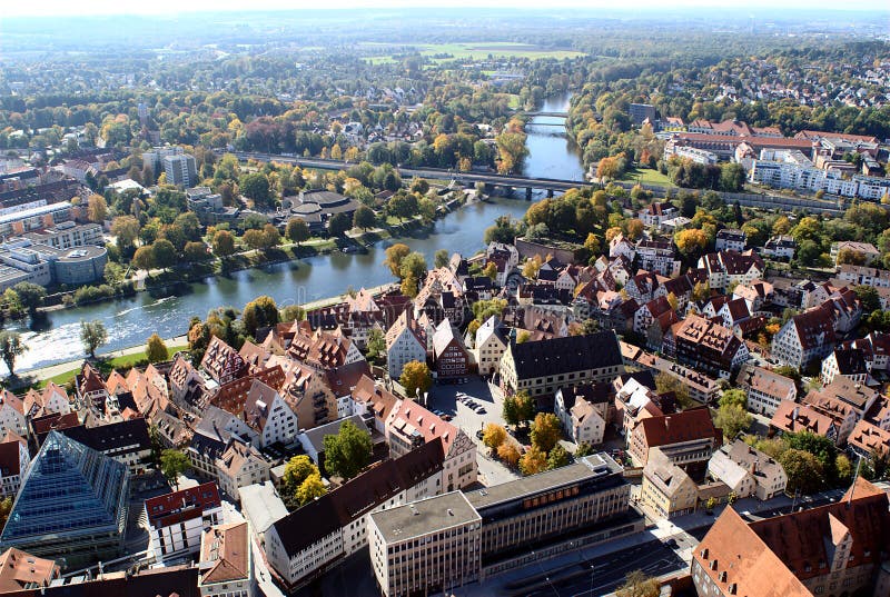 Stadt von Ulm stockbild. Bild von aussicht, sonnenschein - 6644875