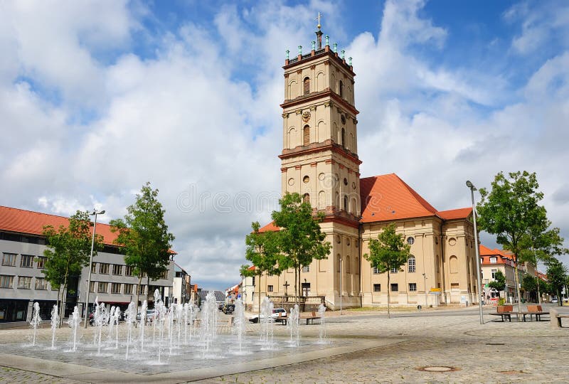 Stadtkirche (city Church) in Neustrelitz, Germany Stock Image - Image ...