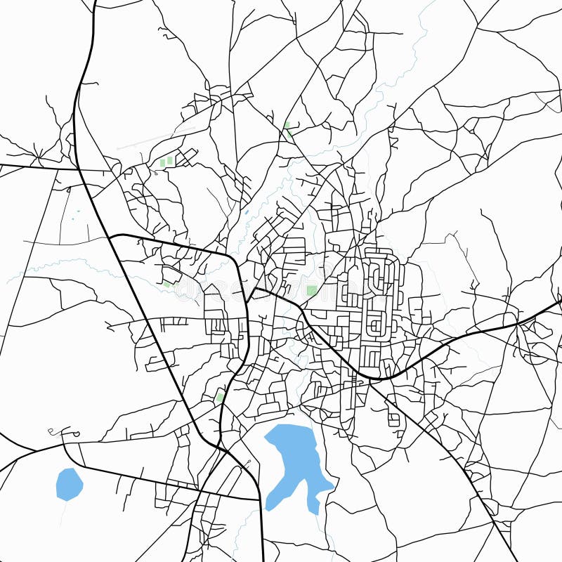 Map of Kasungu city. stock illustration. Illustration of text - 325628987