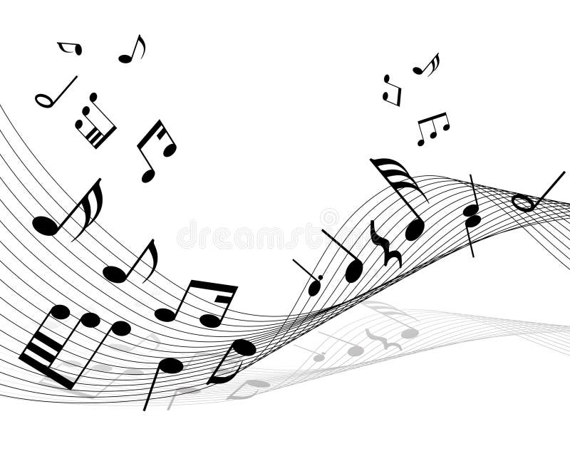 Music Notes with Working Paths Stock Vector - Illustration of notes ... Music Notes with Working Paths Stock Vector - Illustration of notes ...