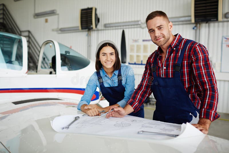 Airplane service stock image. Image of commercial, positive - 10919725