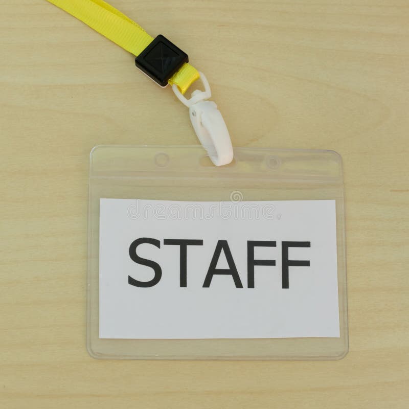 Staff Id Card Mockup, Name Tag Badge, Corporate Identity Blank Stock ...