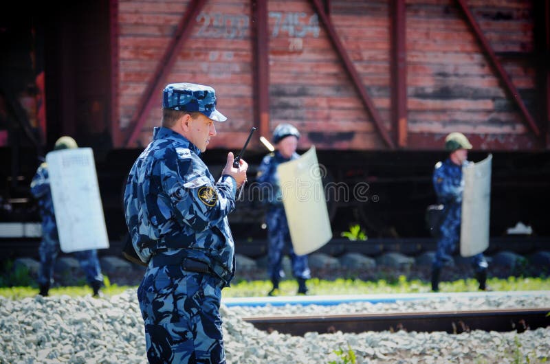 The Staff of the Federal Service of Execution of Punishment during a ...