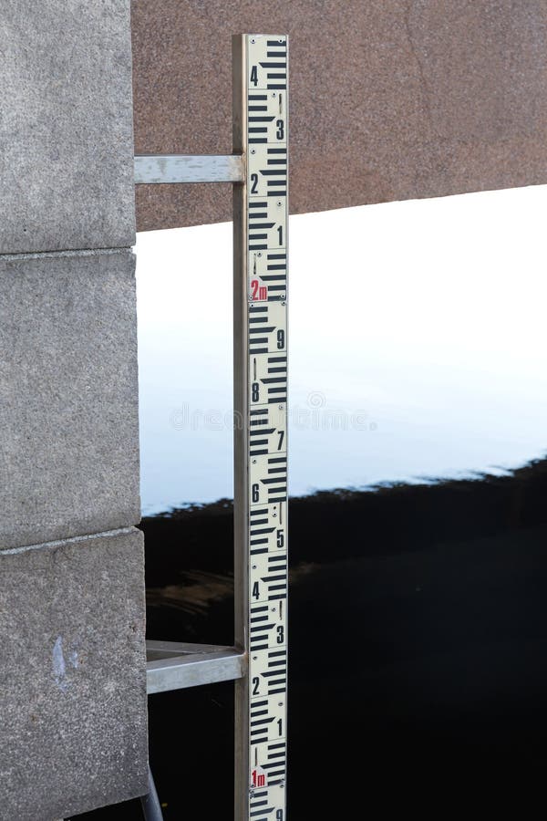 Staff Gauge Water stock photo. Image of stick, measuring - 161206752