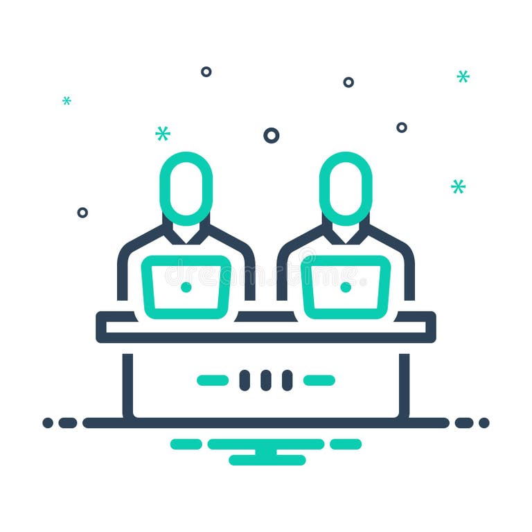 Mix Icon for Staff, Employess and Workers Stock Illustration ...