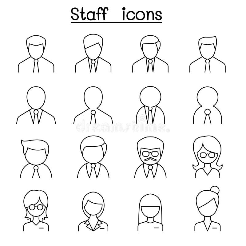 Staff icon stock illustration. Illustration of icons - 72474617