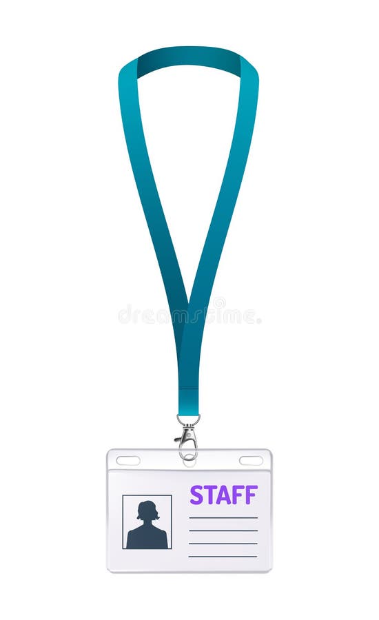Staff Id Card stock vector. Illustration of badge, control - 238777187