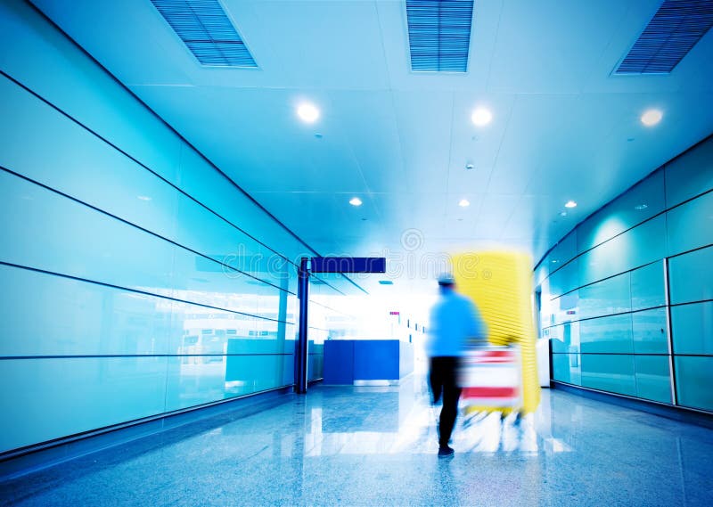 Staff inside the terminal stock photo. Image of modern - 19406210