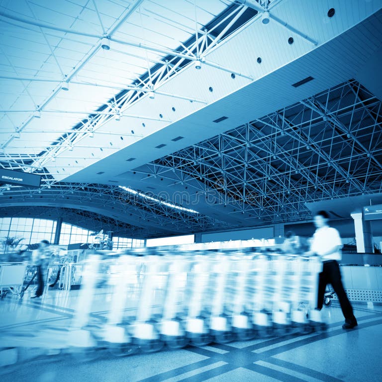 Staff inside the terminal stock image. Image of pudong - 19406267