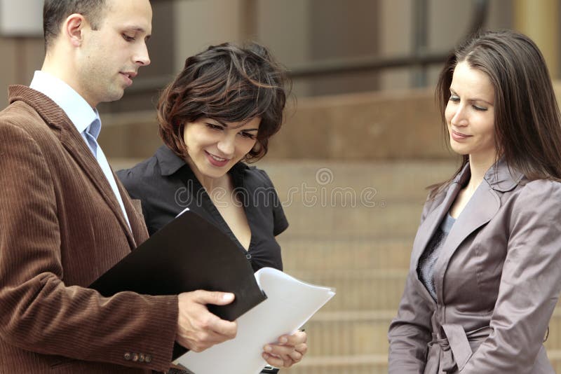 Staff meeting stock image. Image of happy, adult, long - 5258109
