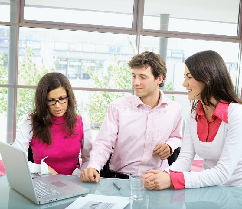 Staff meeting at office stock photo. Image of casual, crew - 9601858