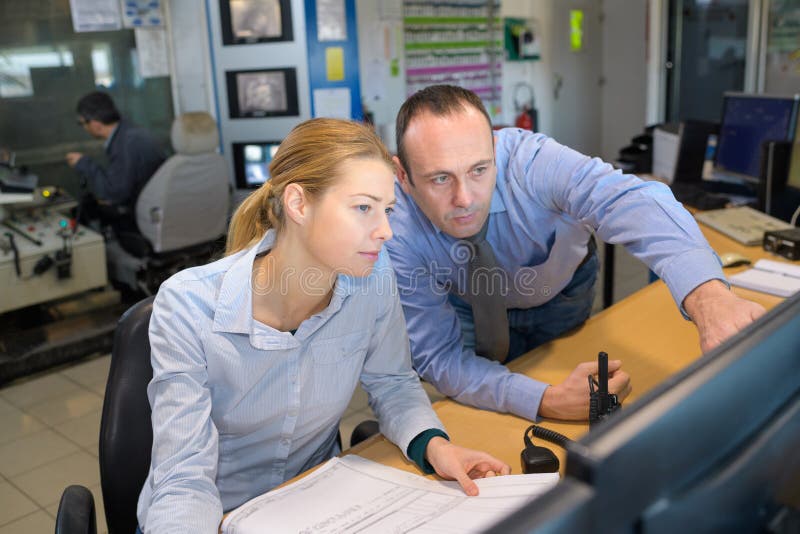 Staff in Office Distribution Warehouse Stock Image - Image of logging ...