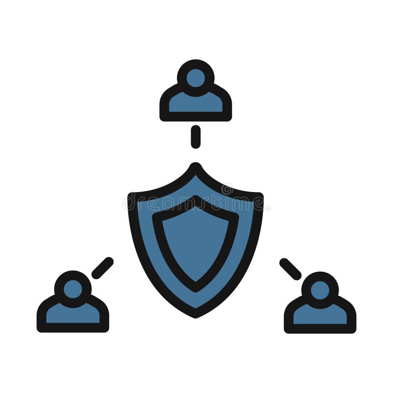 Staff, Protection Line Isolated Vector Icon Can Be Easily Modified and ...