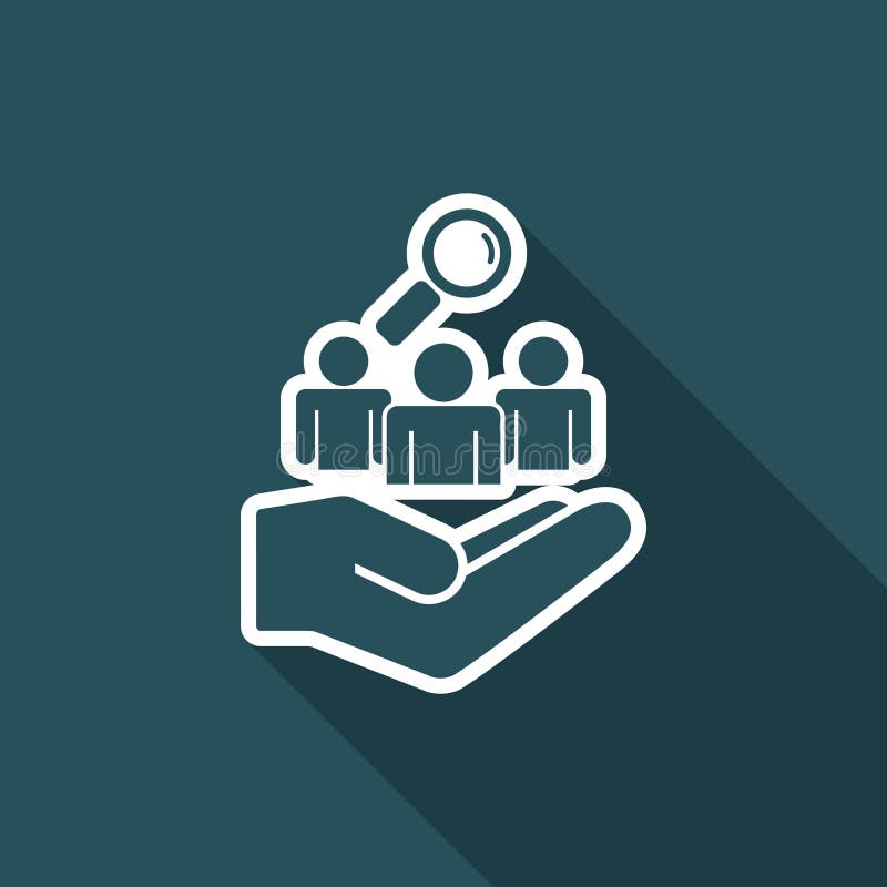 Recruitment icon stock vector. Illustration of modern - 117830523