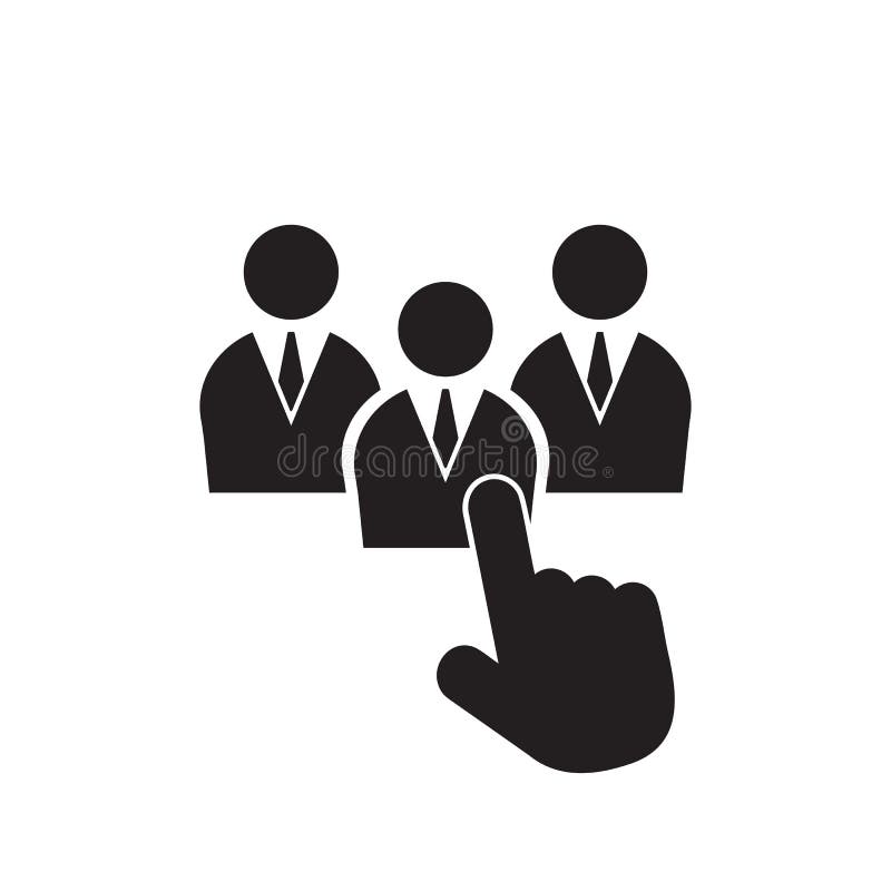 Staff selection icon stock vector. Illustration of glass - 251629648