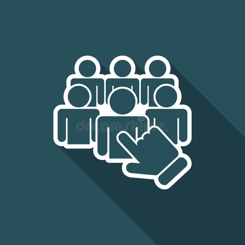 Staff selection icon stock vector. Illustration of recruit - 117823389