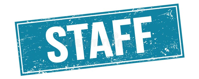 STAFF only Text Written on Red Grungy Round Stamp Stock Illustration ...