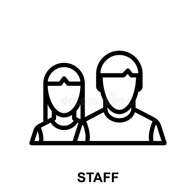 Staff icon stock illustration. Illustration of staff - 101036518