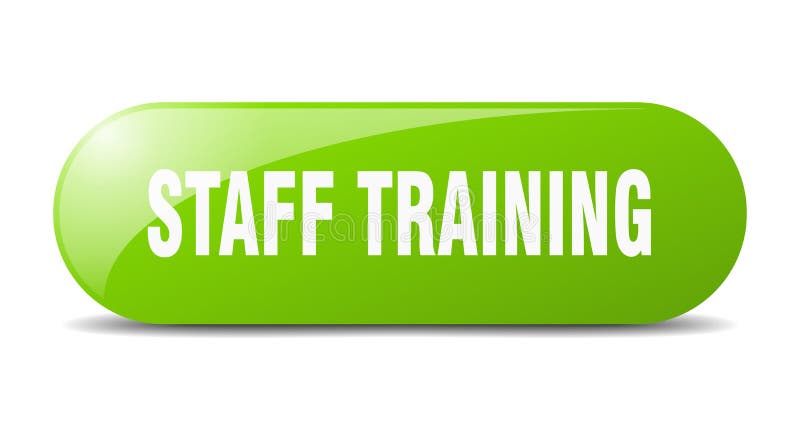 Staff Training Button. Sticker. Banner. Rounded Glass Sign Stock Vector ...