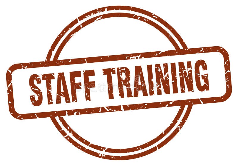 Staff Training Stamp. Staff Training Round Vintage Grunge Label Stock ...