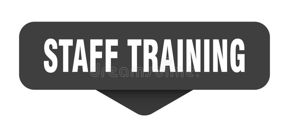 Staff Training Sticker. Staff Training Sign on Transparent Background ...