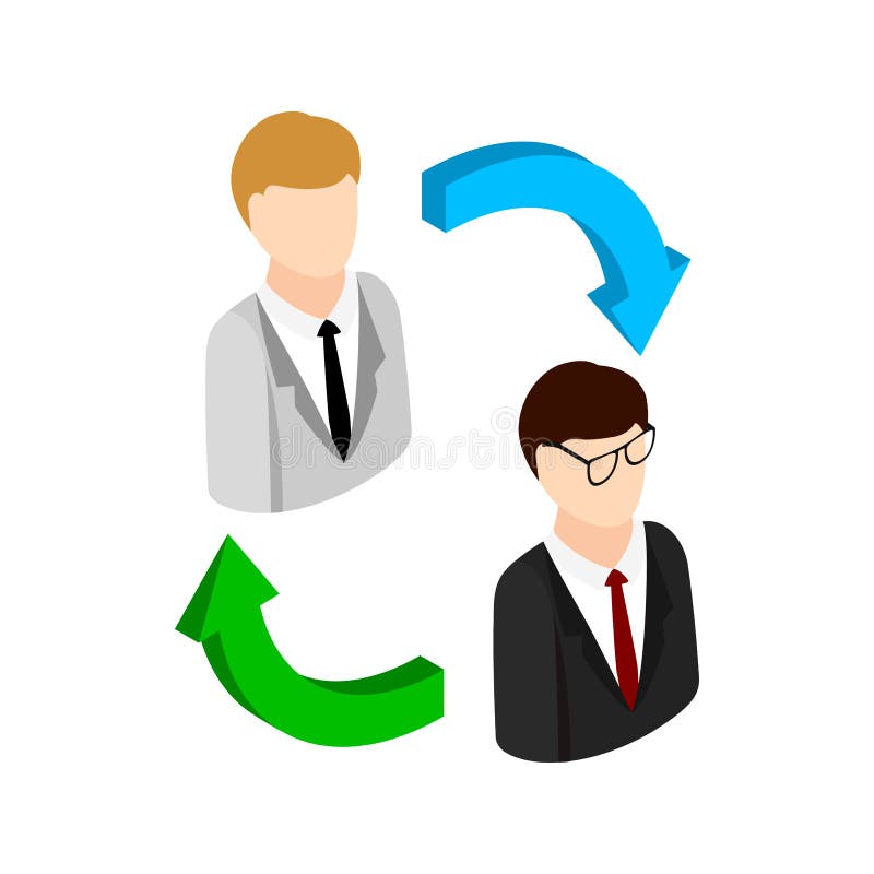 Staff Turnover Concept Icon, Isometric 3d Style Stock Vector ...