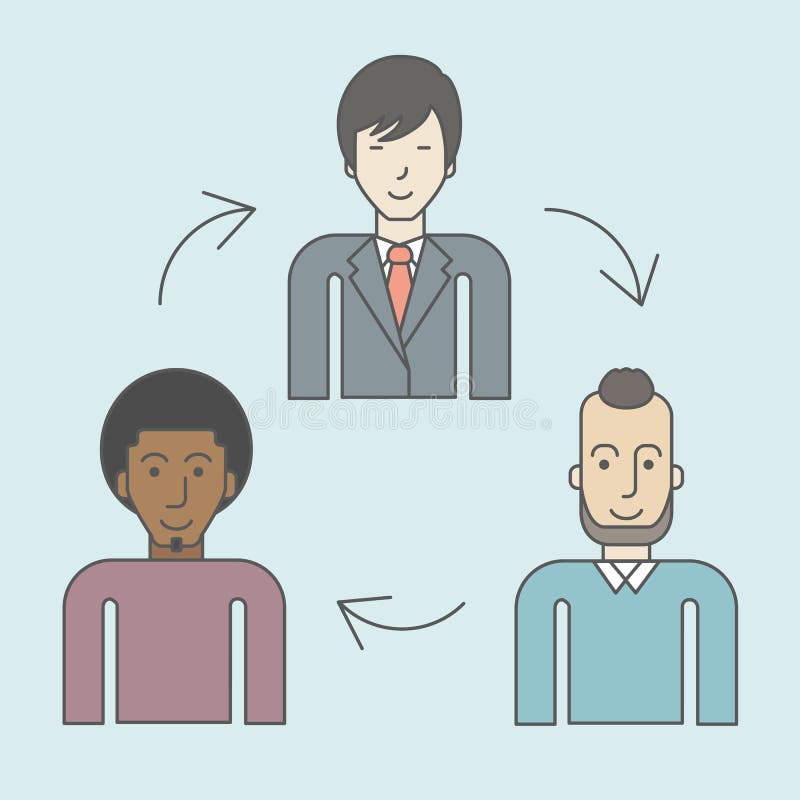 Staff turnover stock vector. Illustration of adult, layout - 60360700