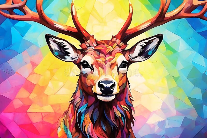 Coloured Geometric Background White Squares for Cards and Postcard and ...