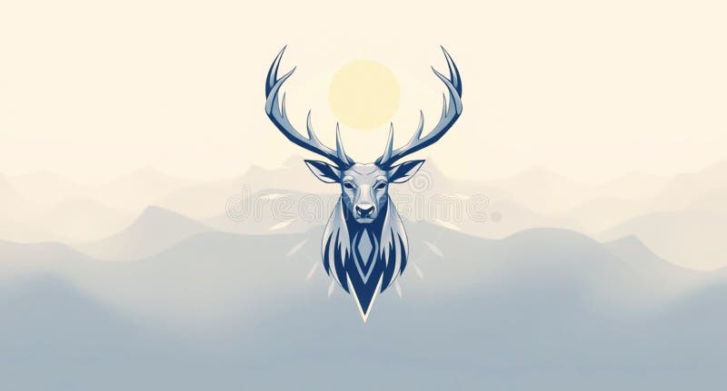 Stag Logo AI GENERATED IMAGE Stock Illustration - Illustration of ...