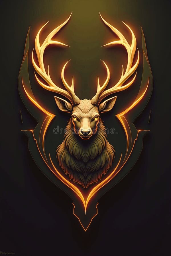 Stag Logo AI GENERATED IMAGE Stock Illustration - Illustration of ...