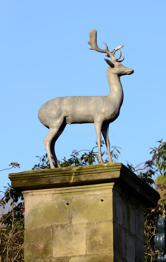 Stag Statue stock photo. Image of garden, sculpture, stag - 23068798