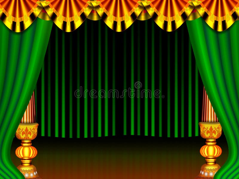 Stage border stock illustration. Illustration of main - 5854143