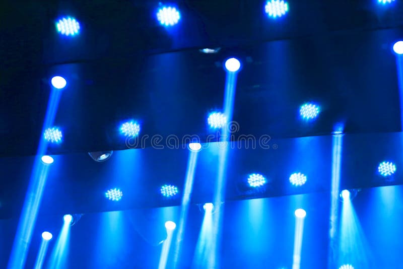 Stage blue light stock photo. Image of theatre, curtain - 53789602