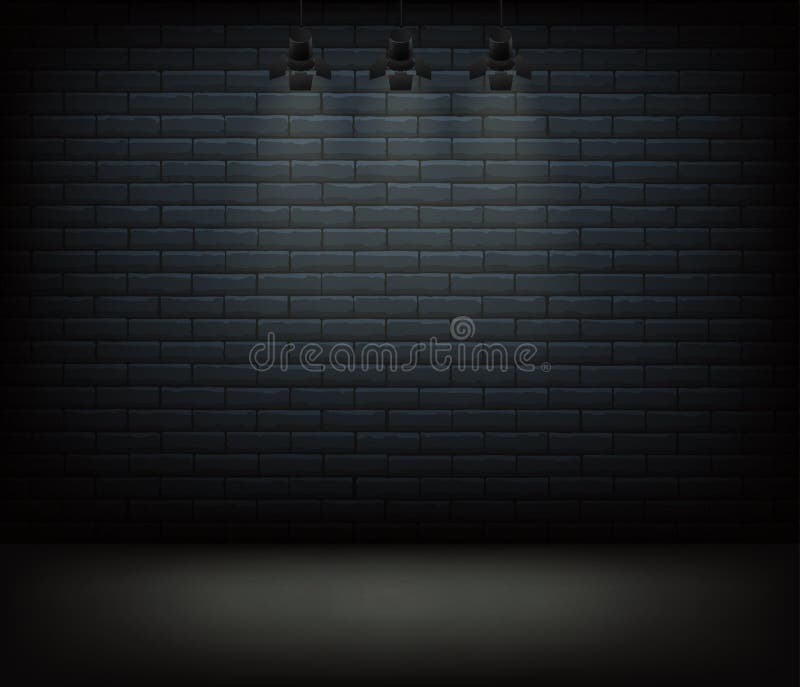 Stage brick wall stock vector. Illustration of concrete - 212722218
