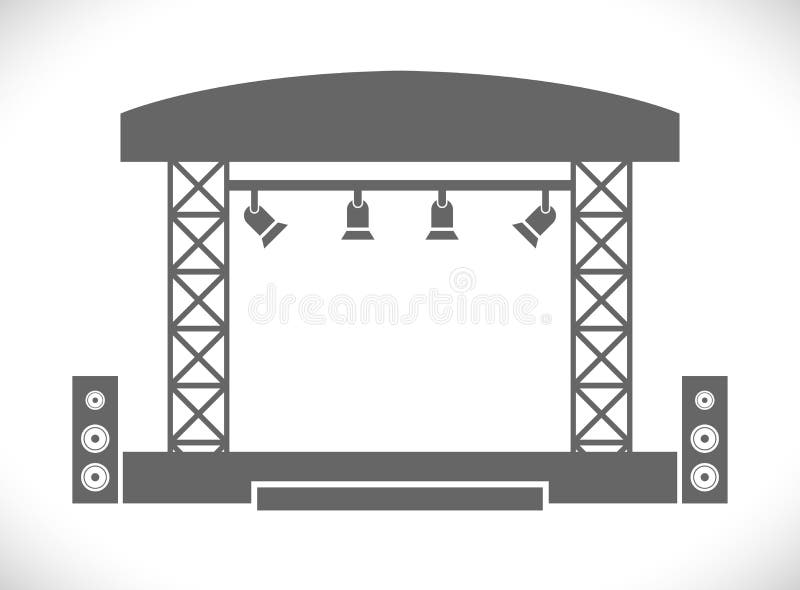 Concert Frame Metal Stage Stock Illustrations – 936 Concert Frame Metal ...