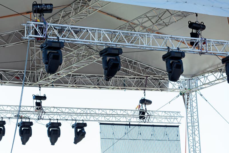 Stage Lighting Rigging stock image. Image of rigging - 21863545