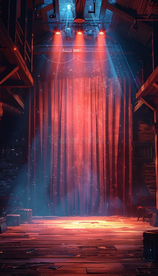 Stage Curtains the Perfect Backdrop for Theater Productions, Generative ...