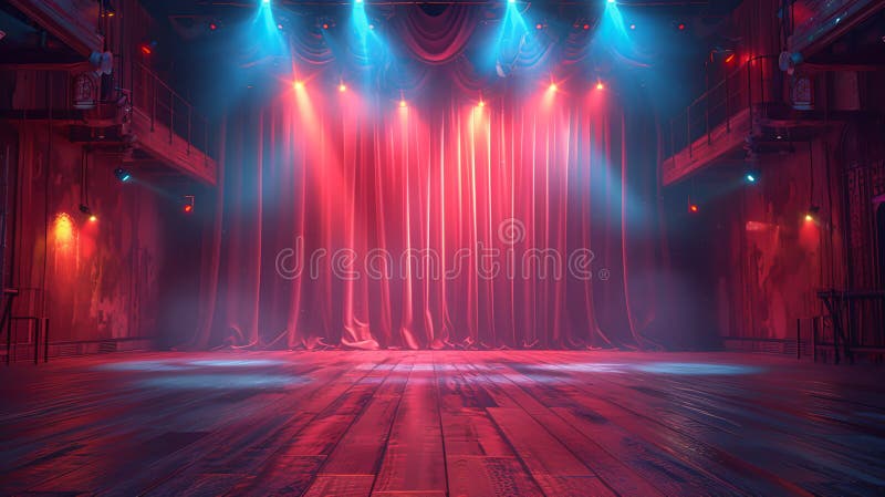 Stage Curtains the Perfect Backdrop for Theater Productions, Generative ...
