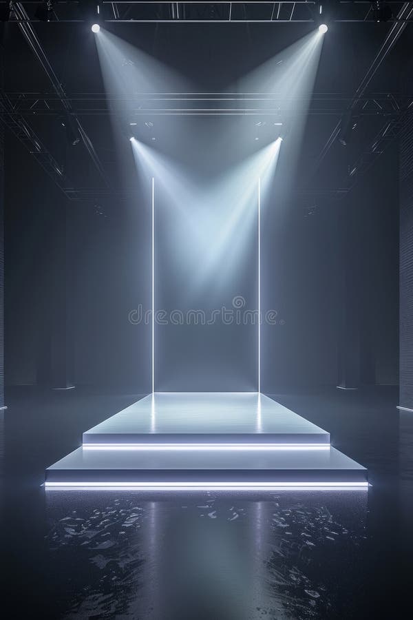 Stage Design, a Minimalist and Modern Stage Set Up with Dramatic ...