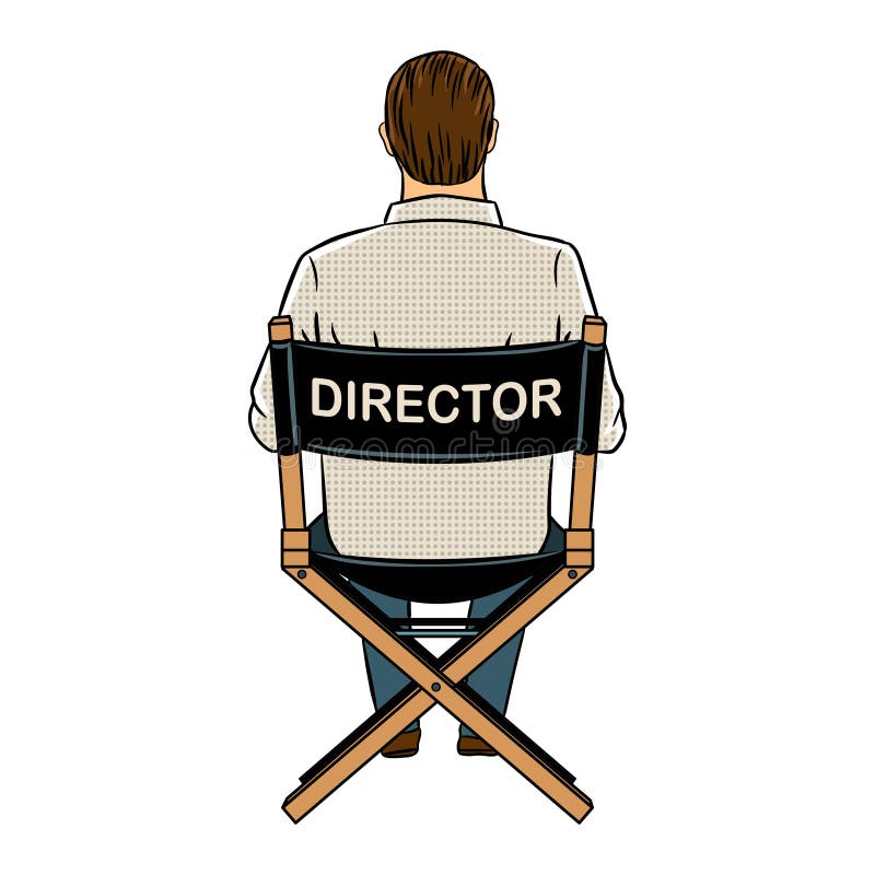 Stage Director Scene Icon, Cartoon Style Stock Vector - Illustration of ...