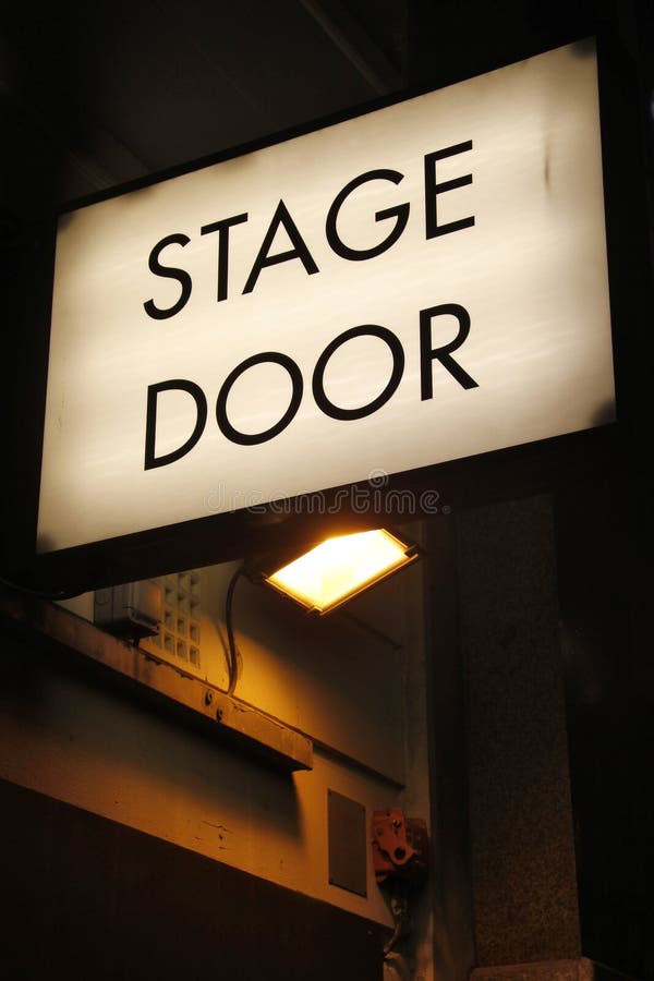 Theatre Stage Door stock photo. Image of stage, illuminated - 3862660