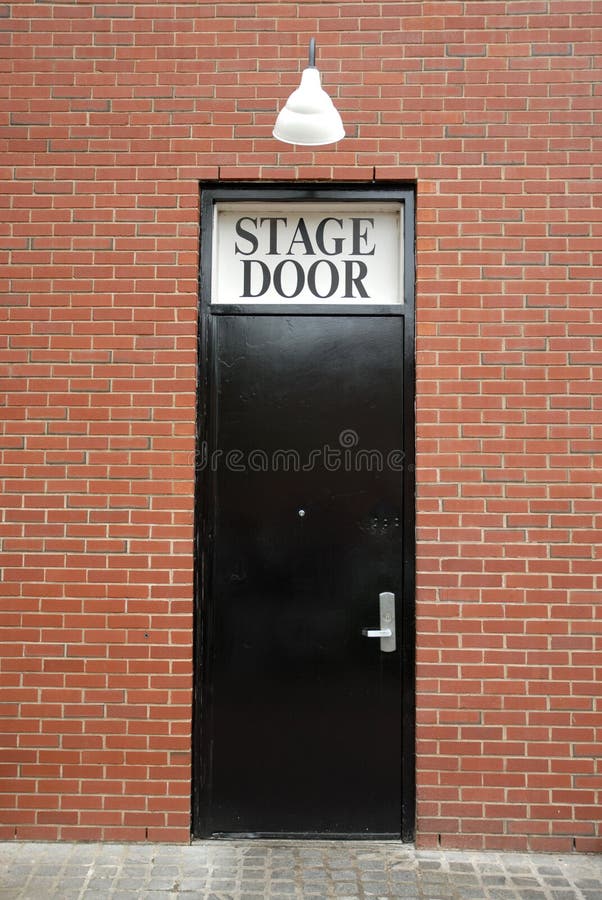 Stage Door Alley stock image. Image of stagedoor, brick - 49974717