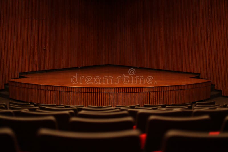 Stage & empty chairs stock photo. Image of background - 8384058