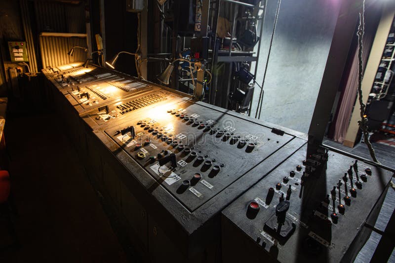 Stage Equipment Control Panel Stock Photo - Image of control, buttons ...