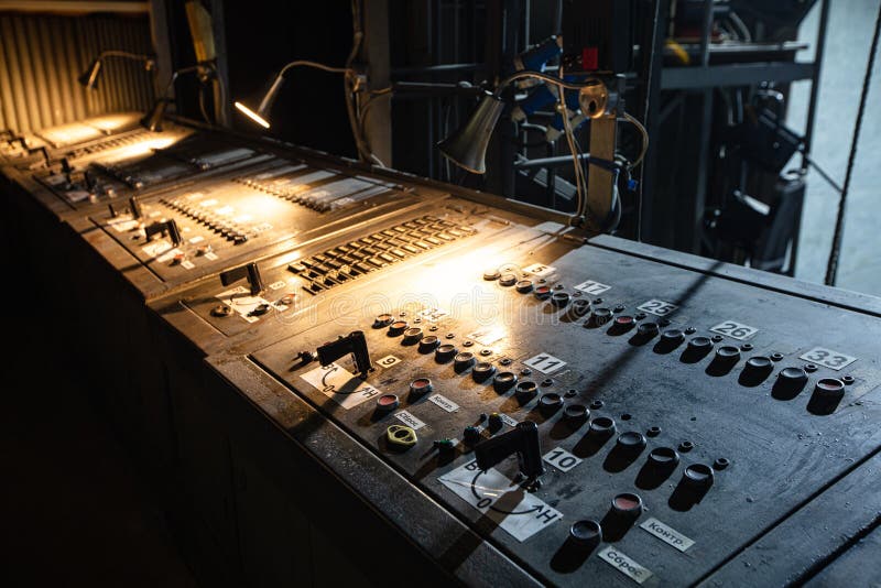 Stage Equipment Control Panel Stock Image - Image of controller ...