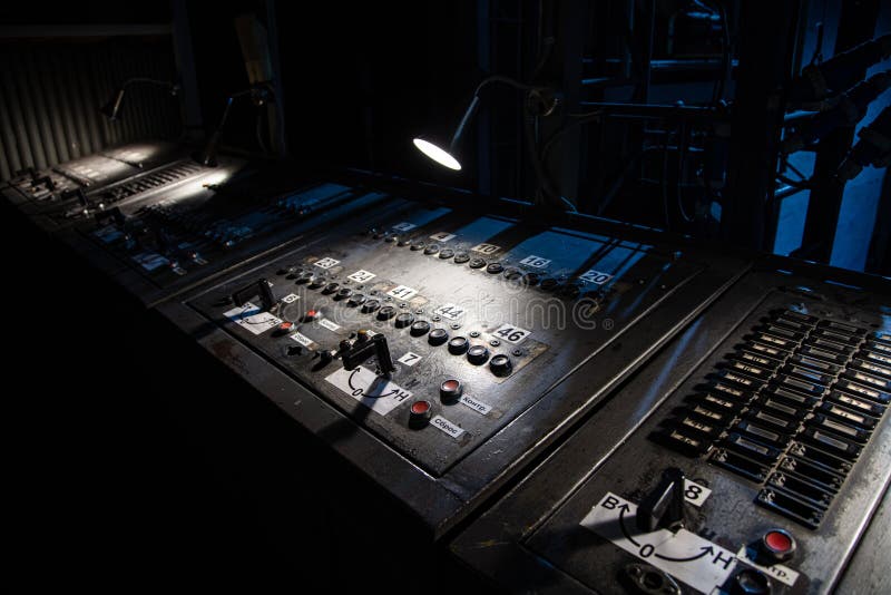 Stage Equipment Control Panel Stock Photo - Image of board, controller ...